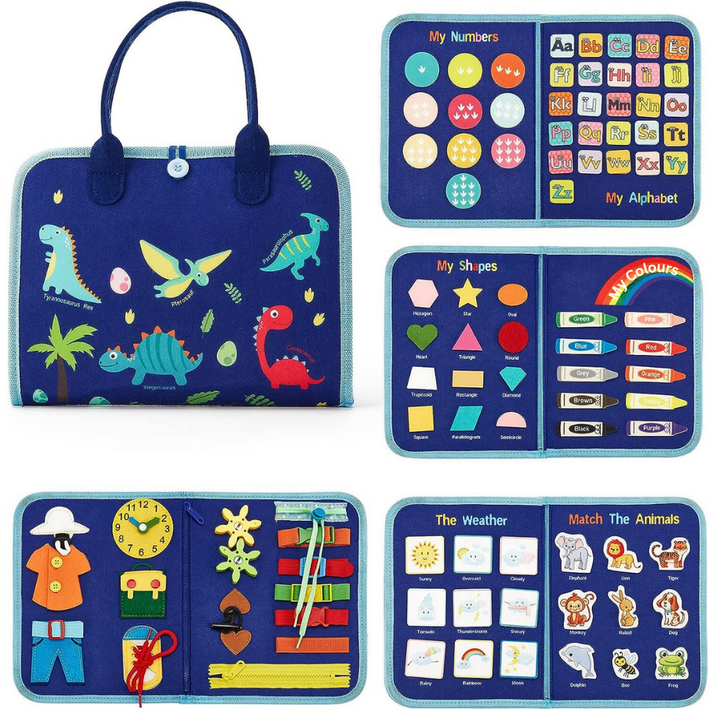 Busy Board for Toddlers 1 2 3 4 Year Old Boys, Sensory Busy Book Gifts ...
