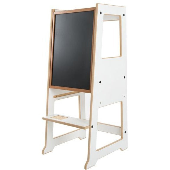 Slimline Learning Tower in White | Toddler Kitchen Helper in White ...