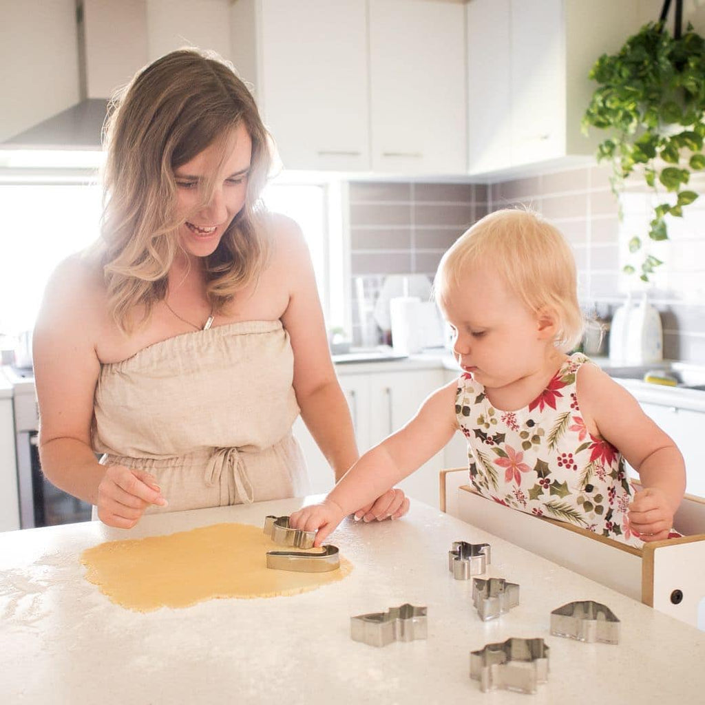 Little Big Learning Tower in White, Adjustable Toddler Kitchen Helper